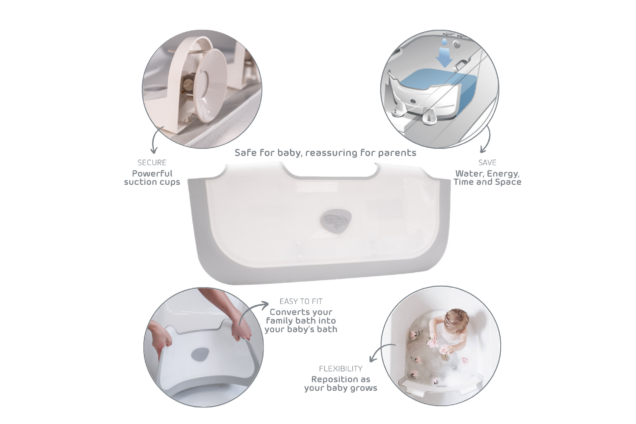 BabyDam Bathwater Barrier - BabySize your bath with BabyDam